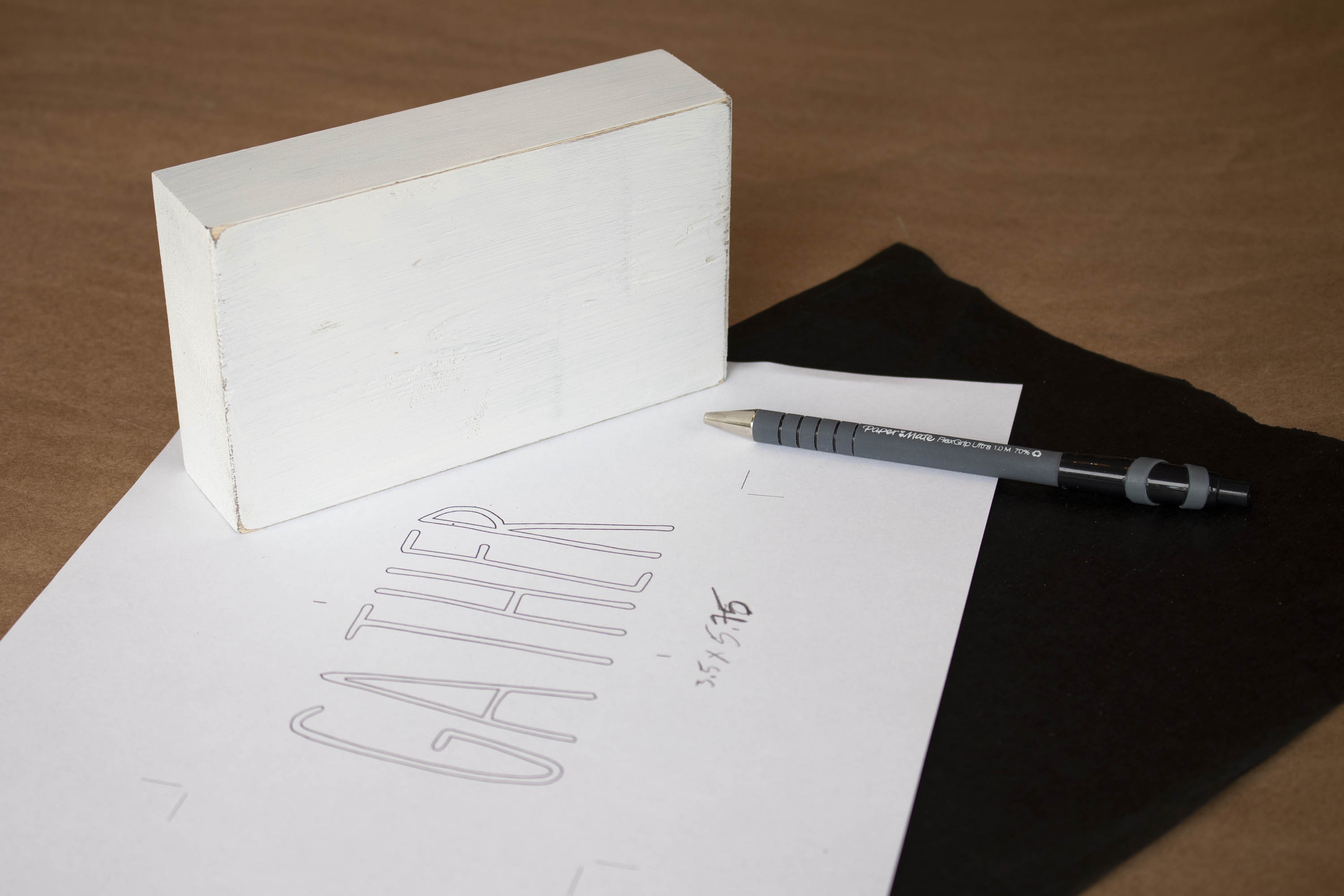 DIY Hand Painted Block Signs Rea Dunn Inspired Font - Kippi at Home