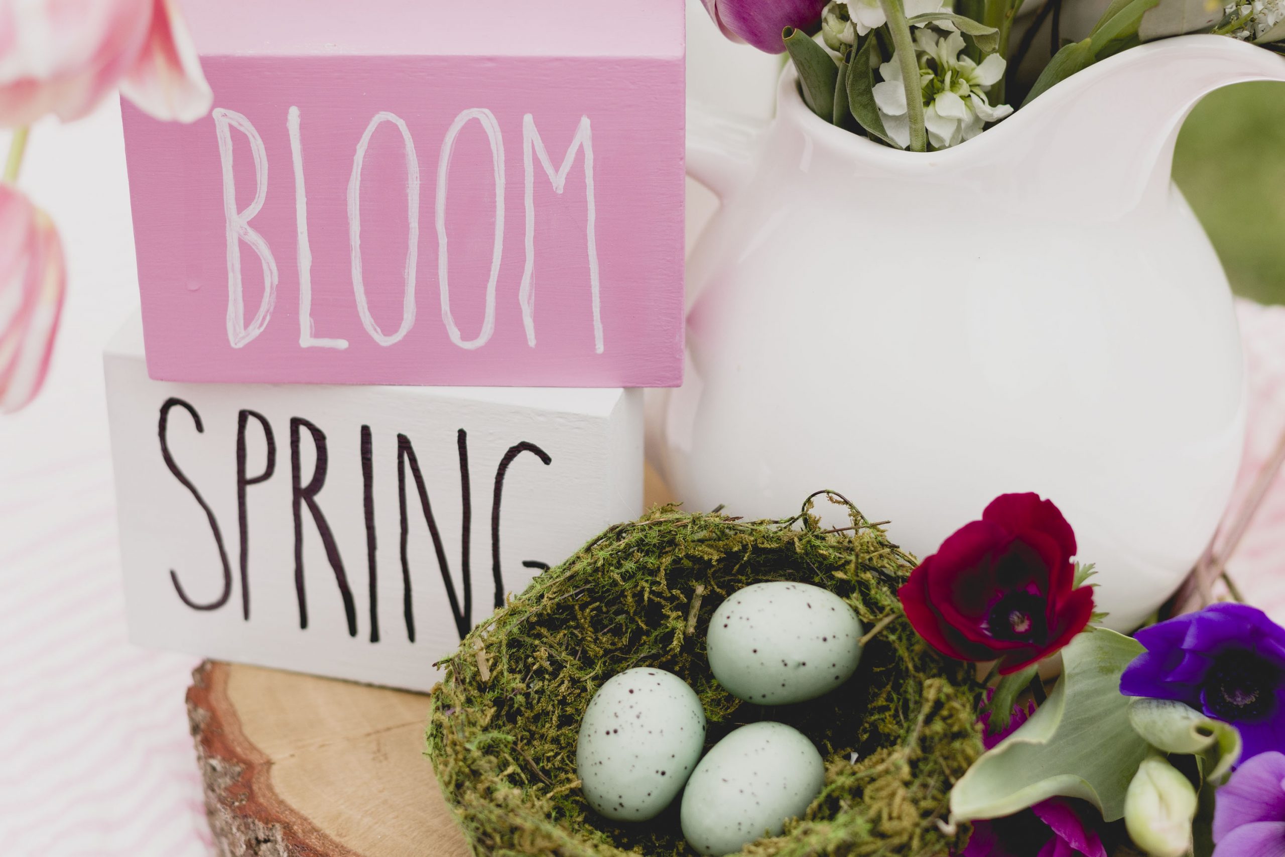 Spring Block Sign DIY - Kippi at Home