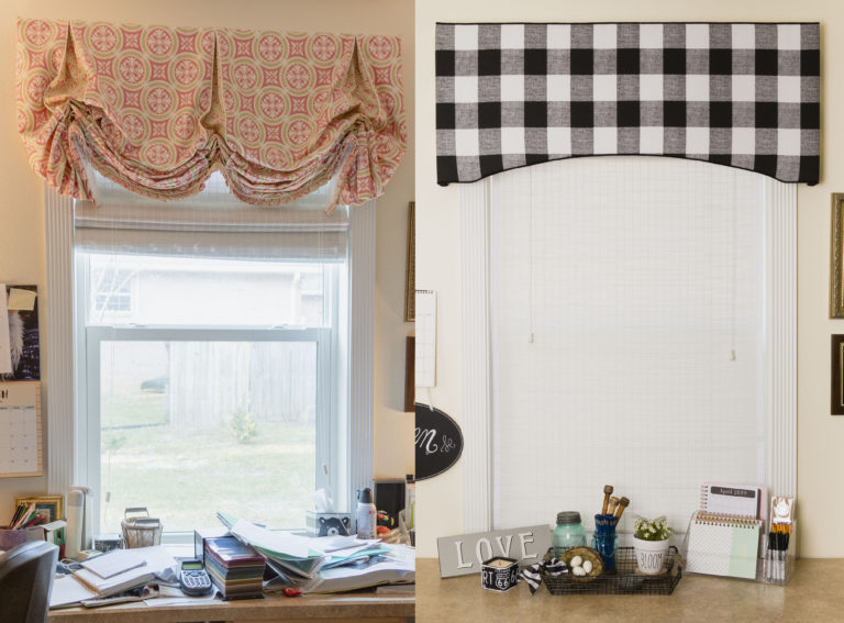 $50 Office Window Treatment Makeover - Kippi at Home