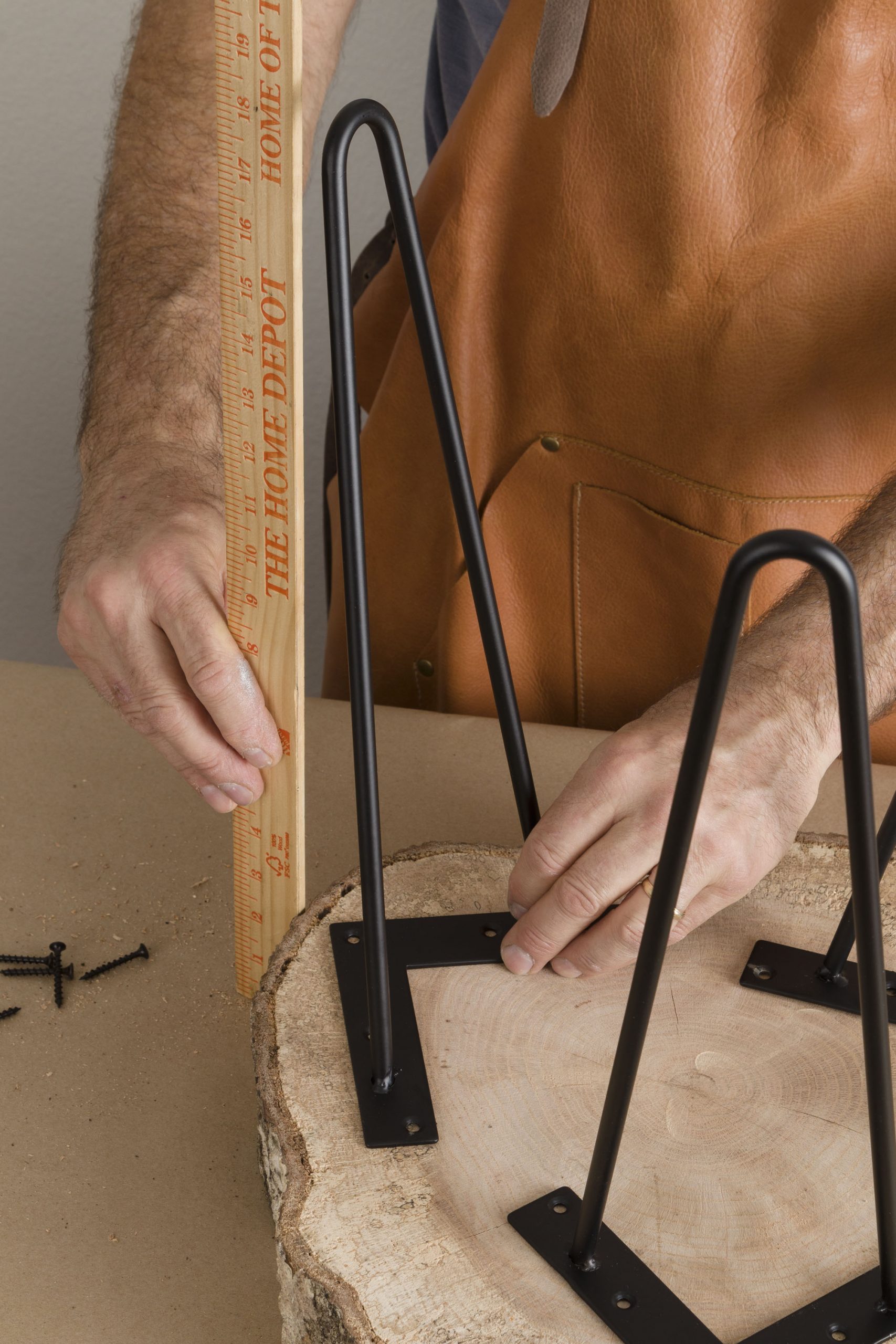 Easy DIY Live Edge Hairpin Leg Tables - Kippi at Home