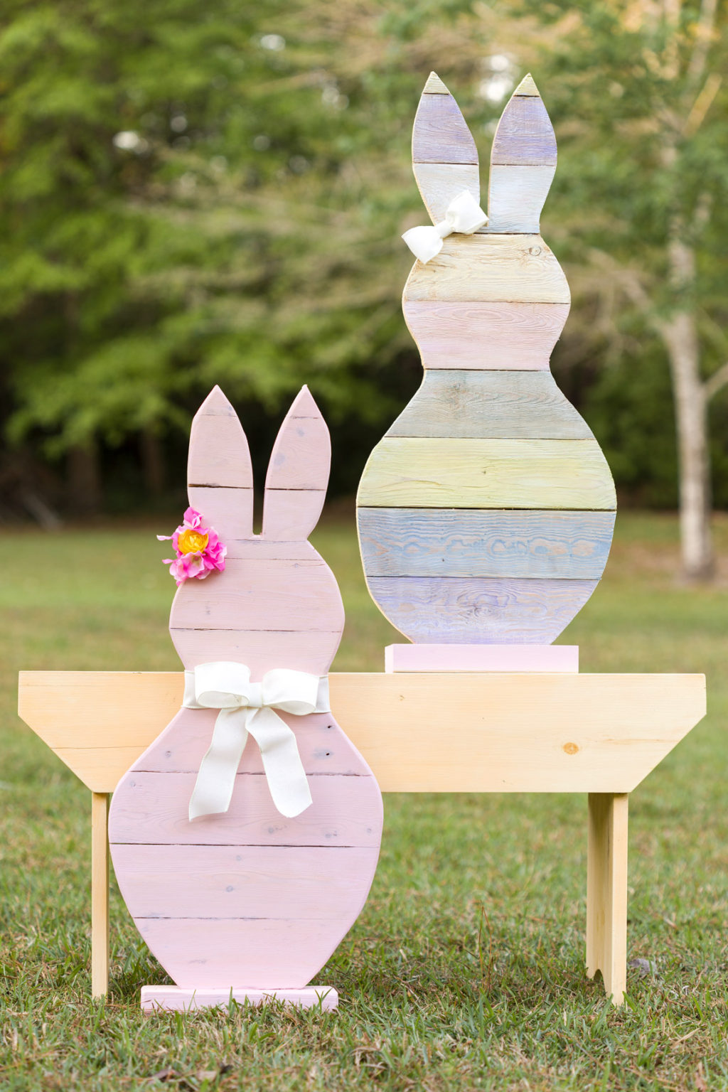 DIY Standing Bunny Reclaimed Pallet Wood - Kippi at Home
