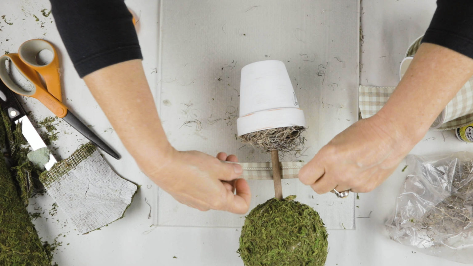 DIY Topiary Balls, Moss Balls - Kippi at Home