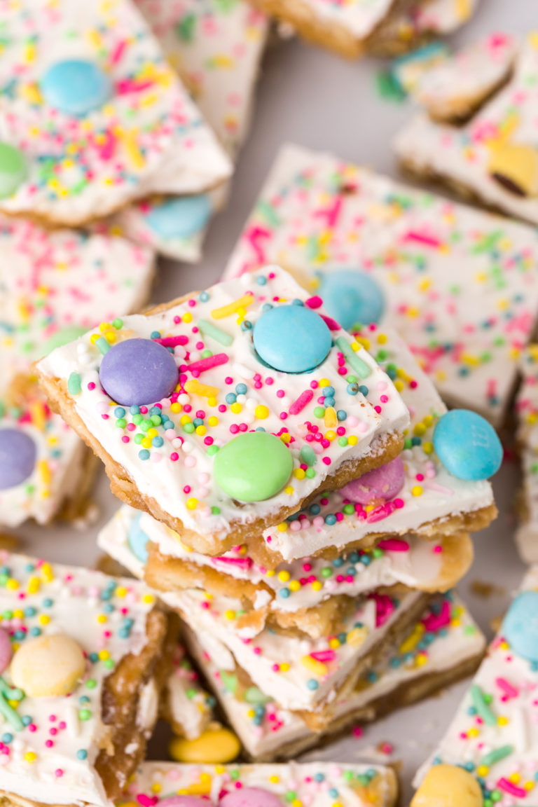 Easter Crack Candy – Saltine Bark - Kippi at Home