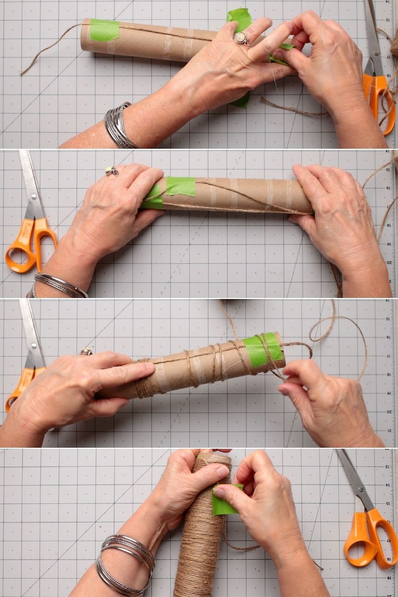 DIY Twine Pumpkins - Kippi at Home