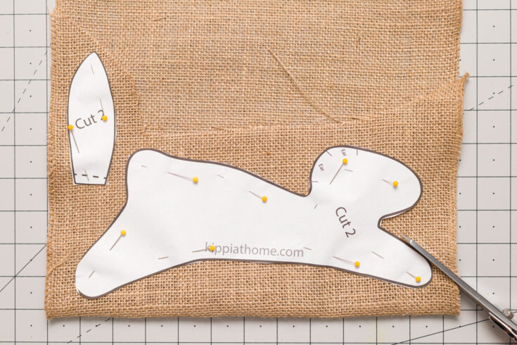 DIY Burlap Bunny - Kippi at Home