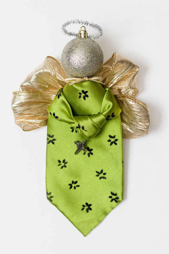 How to Make Easy Necktie Angel Ornaments - Kippi at Home