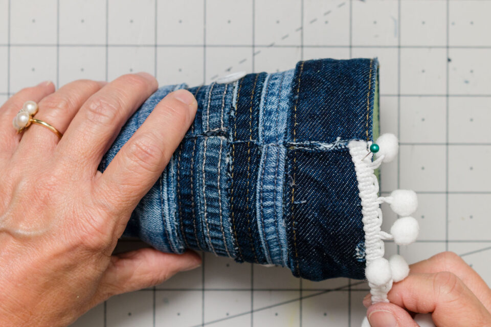 DIY Denim Christmas Tree – Easy Blue Jean Craft - Kippi at Home