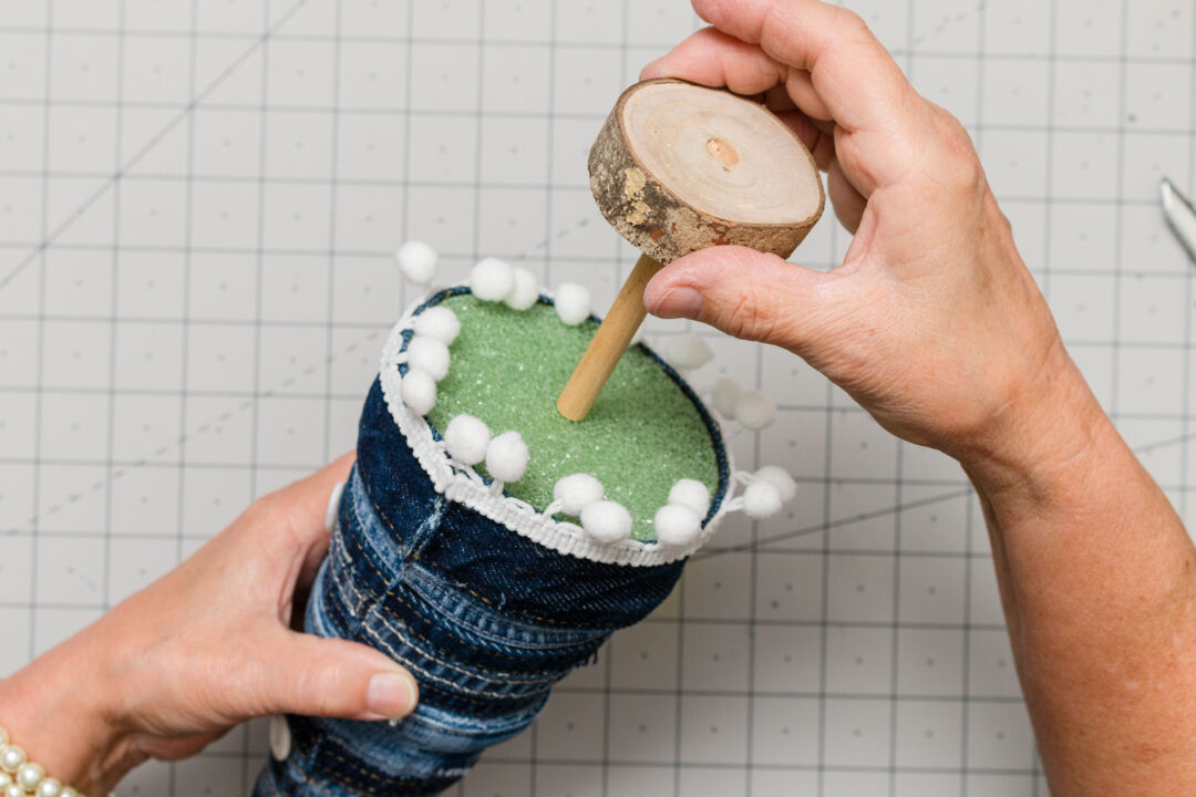 DIY Denim Christmas Tree – Easy Blue Jean Craft - Kippi at Home